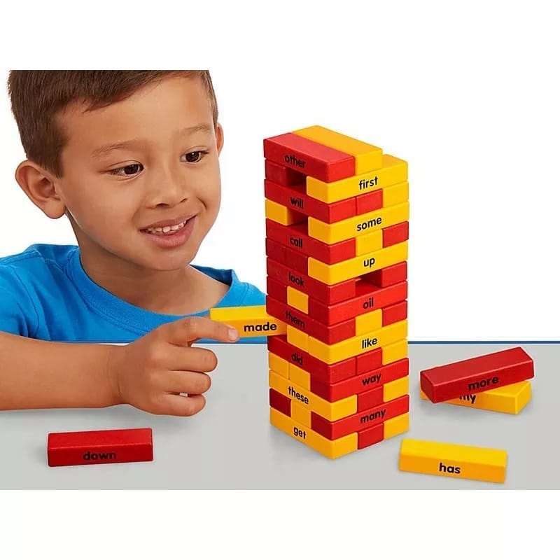 Jual Stacking Tower Of Math/ Sight Words/ Learning Sight Words And Math ...