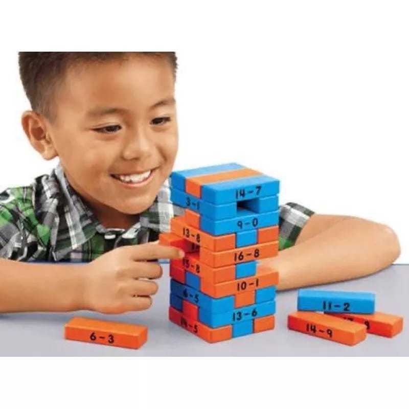 Jual Stacking Tower Of Math/ Sight Words/ Learning Sight Words And Math ...