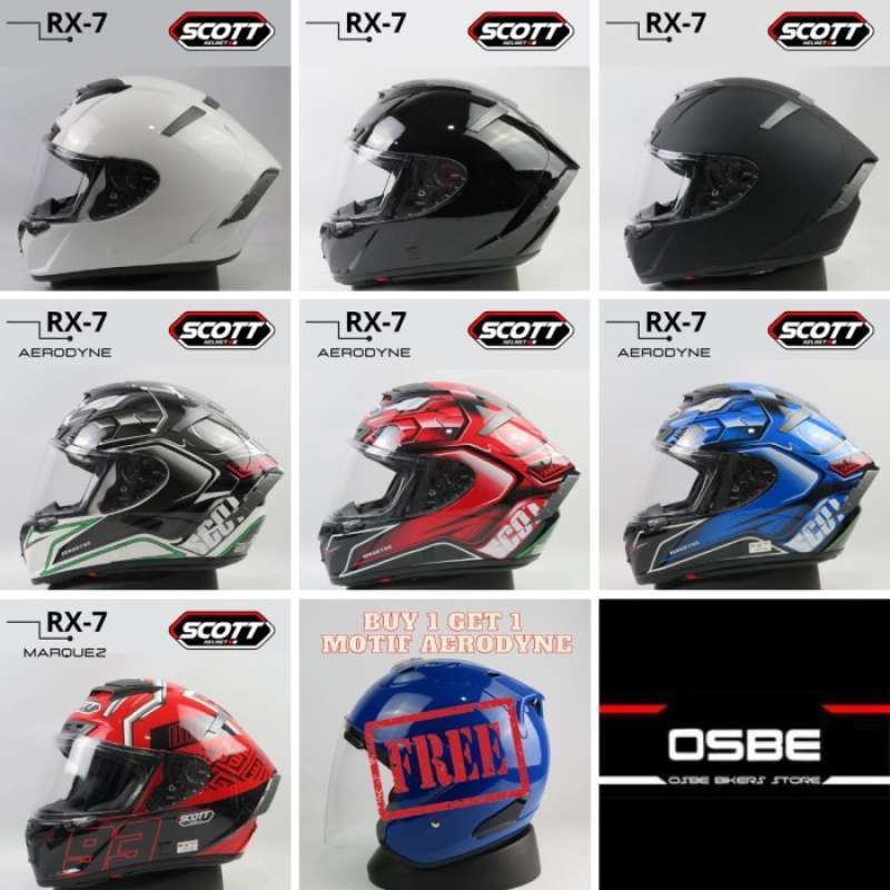 Promo Helm Ff Scott Rx7 X-14 Full Face / Helm Full Face Limited Edition ...