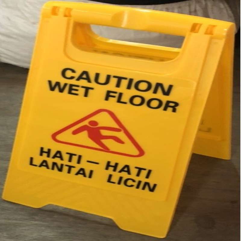 Jual Warning Sign Caution Wet Floor,papan Tanda Peringatan Lantai Licin ...