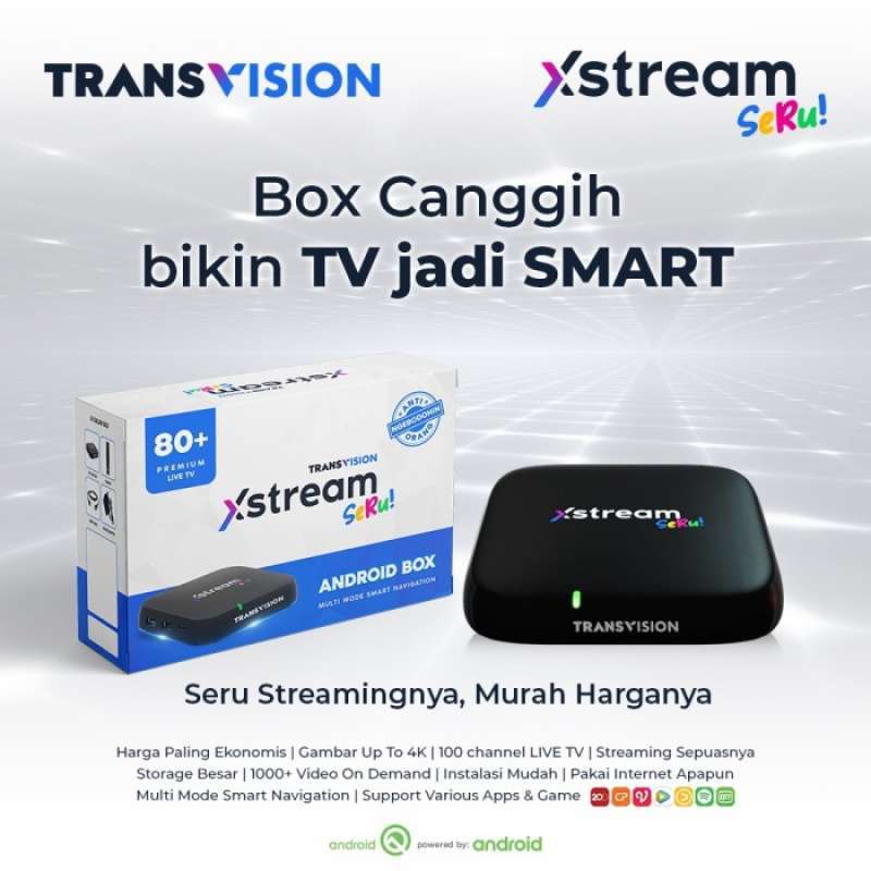 Jual New Xstream Seru Transvision - Android Box Tv Digital Receiver Di ...
