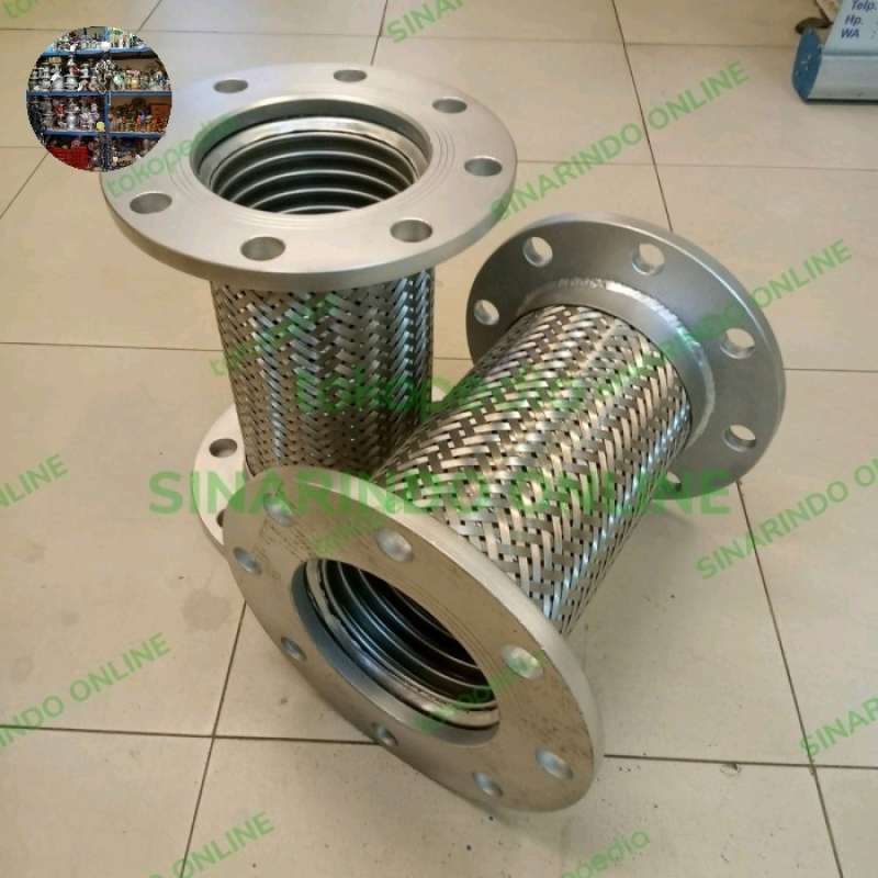 Promo flexible hose joint stainless ss 304 3 inch Dn 80 x 30 cm jis 10k Diskon 23% di Seller ...