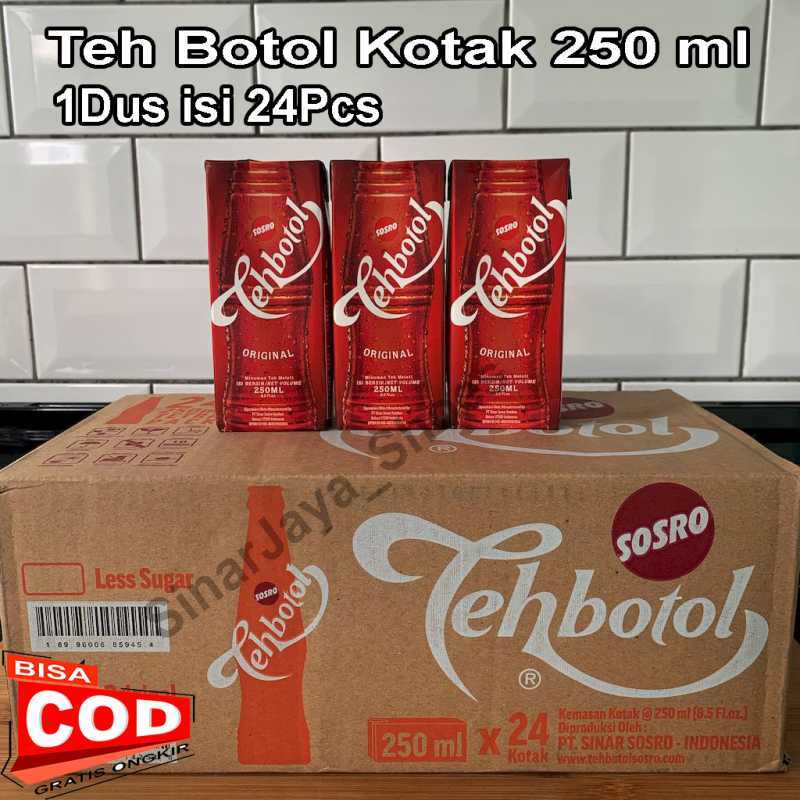 Jual Teh Botol Sosro Kotak 250 Ml 1 Dus Isi 24 Pcs Di Seller Sinarjaya_shoes - Kedung Badak ...