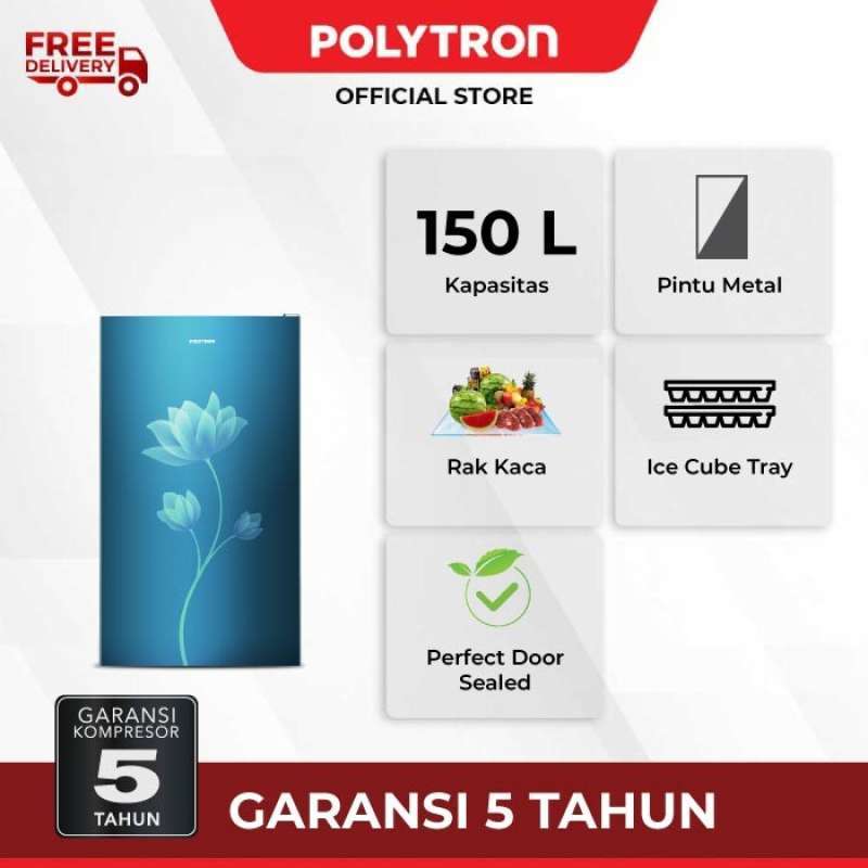 Jual Polytron Prb 159 B/r Kulkas 1 Pintu Metallic 150 Liter Di Seller ...