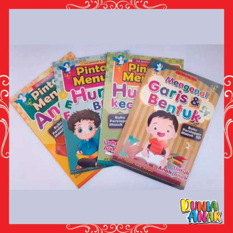 Promo Buku Paket Bacaan Anak Belajar Menulis Huruf Angka dan Bentuk ...