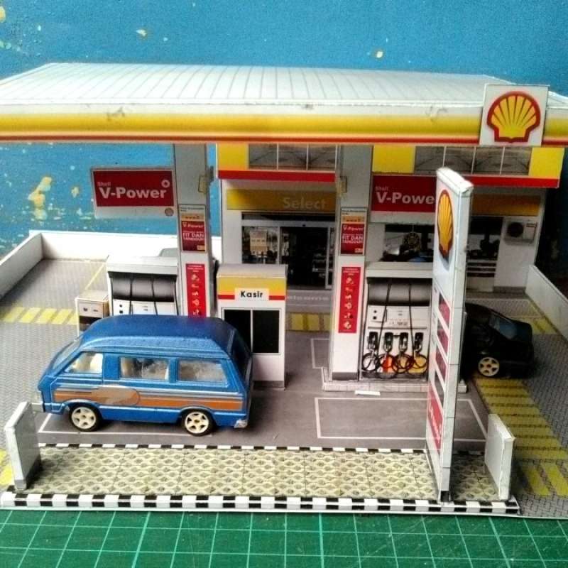 Promo DIORAMA DIECAST SKALA 64 - SPBU SHELL Diskon 31% di Seller Puas ...