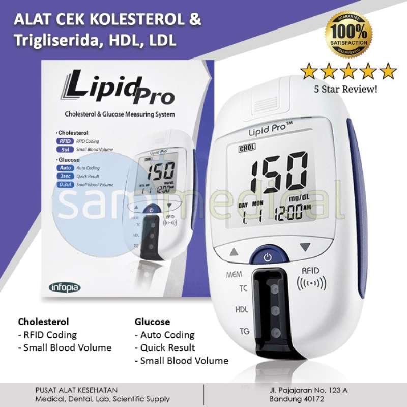 Promo Lipid Pro Kolesterol Trigliserida Hdl Ldl Glucose Meter Diskon 23 ...