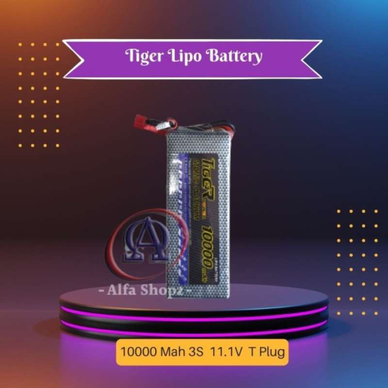 Promo Tiger Baterai Battery Lipo 10000mah 3s 11.1v 60c Diskon 23% Di ...