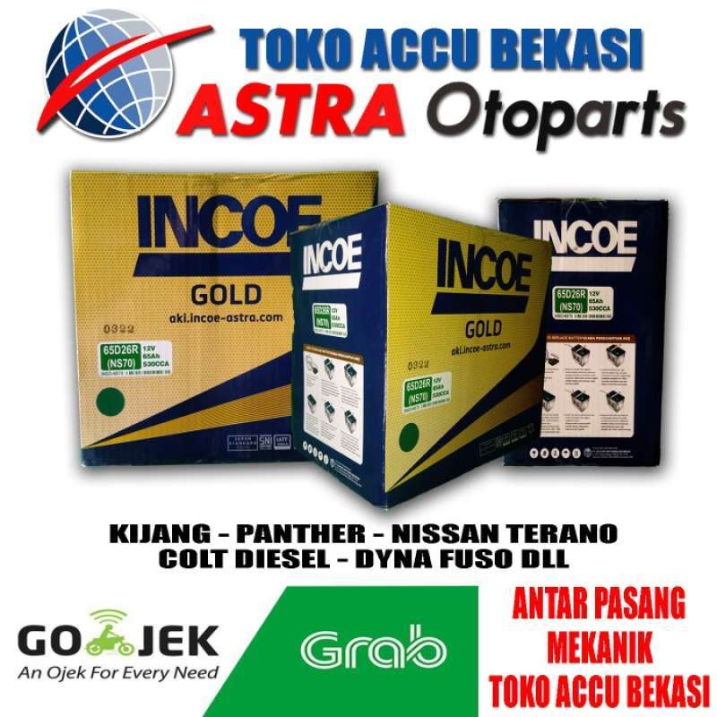 Promo INCOE GOLD NS70 Aki Mobil KIJANG PANTHER NISSAN TERANO COLT DYNA ...