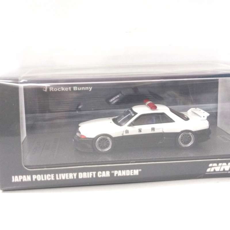 Promo Inno Models Skala 1 64 Nissan Skyline Gt-R R32 Police Drift Car ...