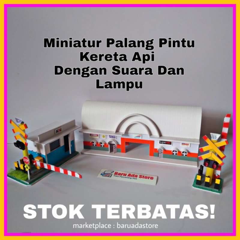 Promo miniatur palang pintu kereta api suara dan miniatur stasiun ... Promo miniatur palang pintu kereta api suara dan miniatur stasiun ...