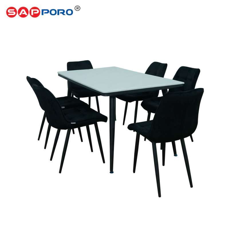 Promo Sapporo Castello - Meja Makan Set Marmer | Dining Set Marmer ...