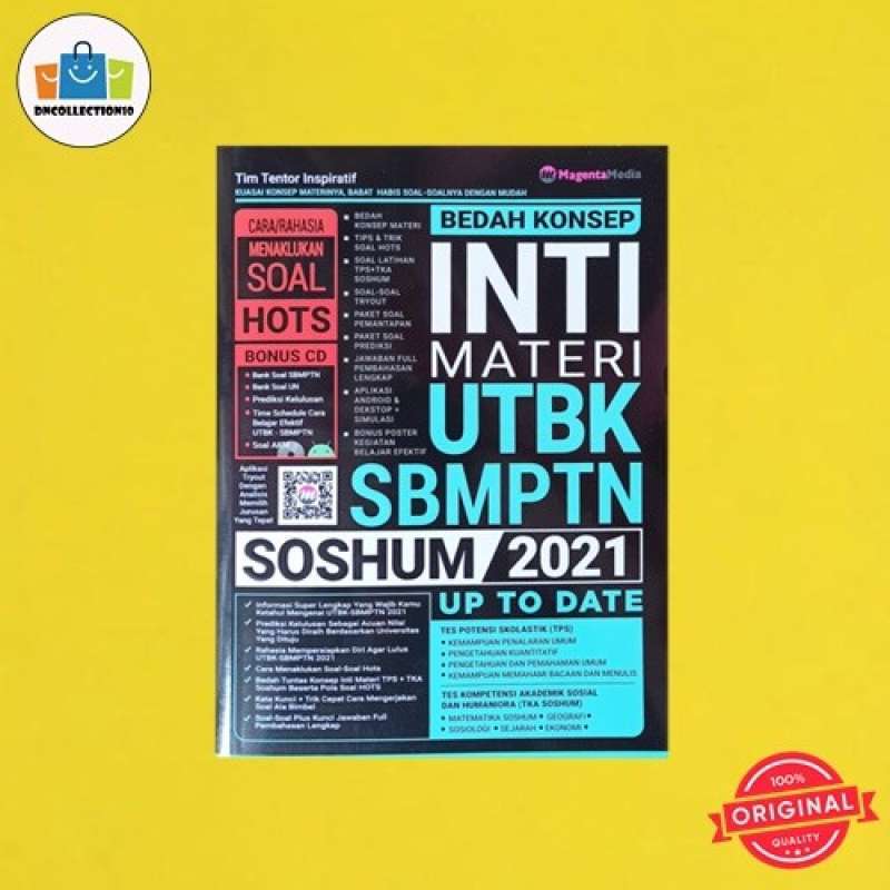 Promo Buku Utbk Sbmptn: Bedah Konsep Inti Materi Utbk Sbmptn Soshum ...