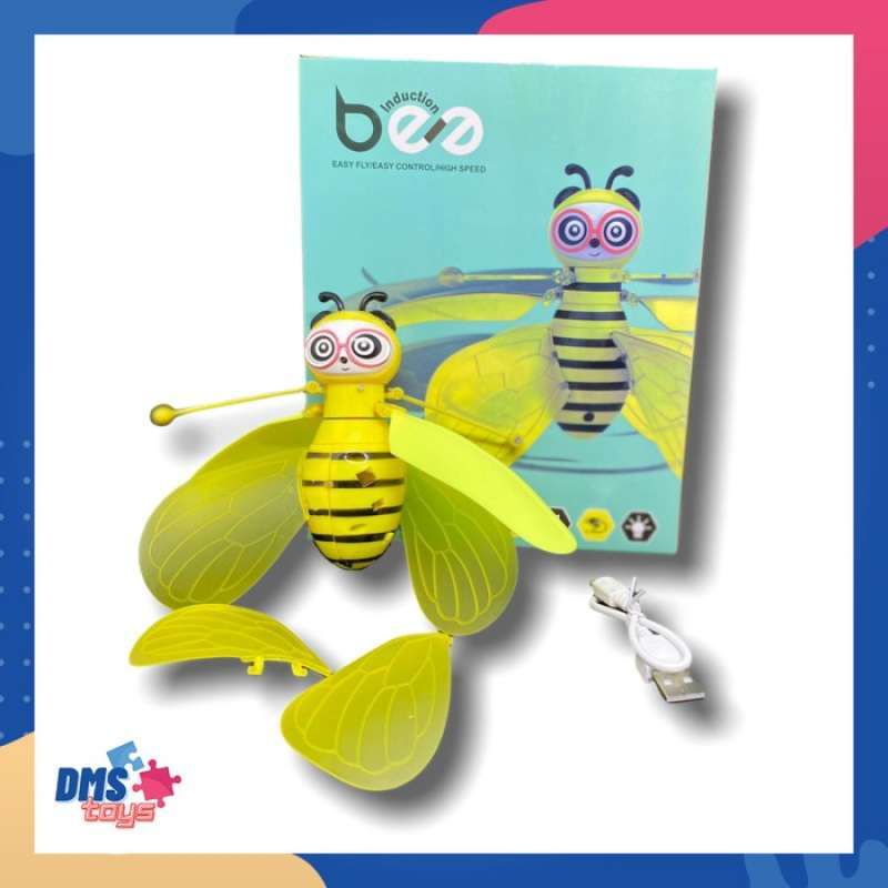 Promo Mainan Lebah Terbang Flying Bee Sensor Tangan Drone Charge Dms ...