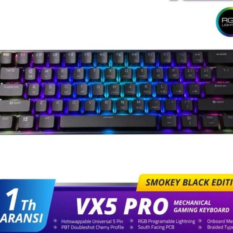 Jual vortexseries vx5 pro 60% mechanical keyboard - smokey black ...