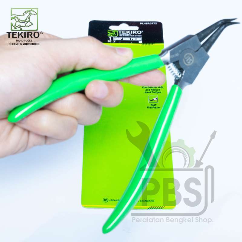 Jual Tang snapring TEKIRO Bengkok (Ngebuka) 7 . Tang spi snap ring ...