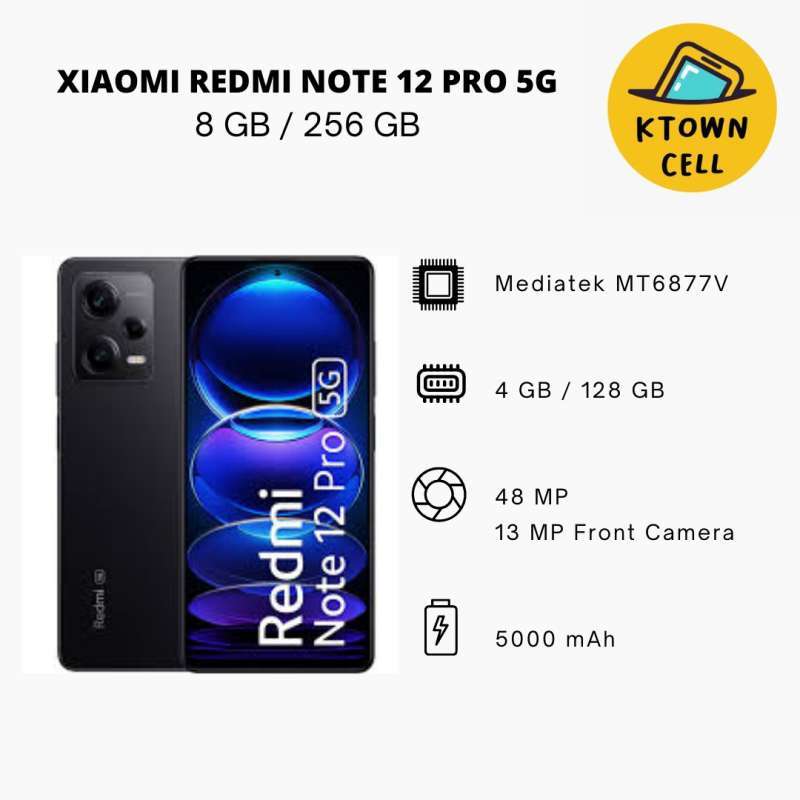 Jual Xiaomi Redmi Note 12 Pro 5G 8/256GB RAM 8GB ROM 256GB - Garansi ...