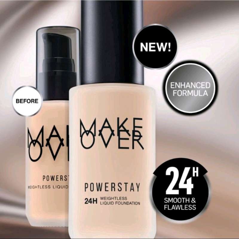 Jual MAKE OVER Powerstay 24H Weightless Liquid Foundation 40ml di ...