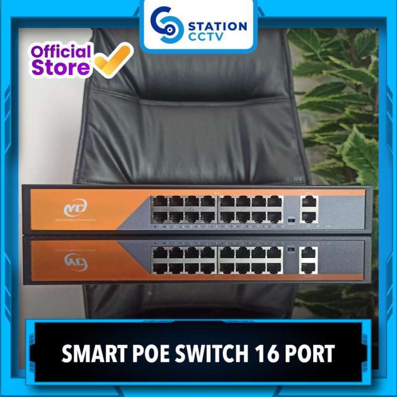 Jual Smart POE Switch Gigabit 18 Port with 16 POE + 2G di Seller ...