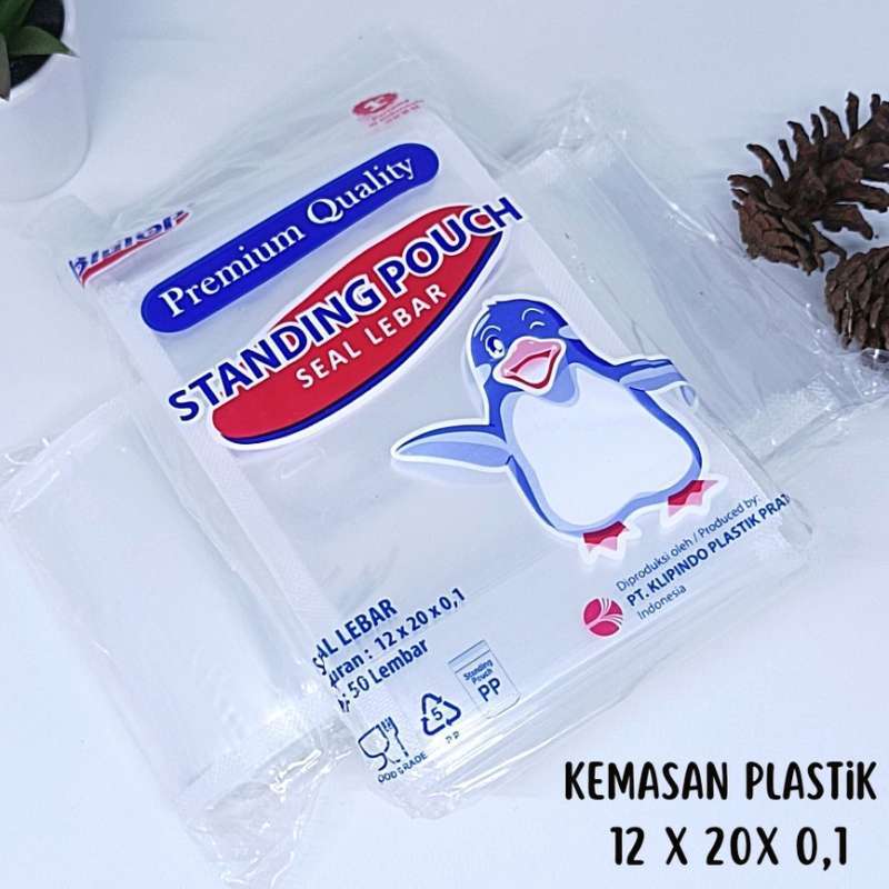 Jual Plastik Standing Pouch / STP Ukuran Double Seal - 50 pcs - STP 10 ...