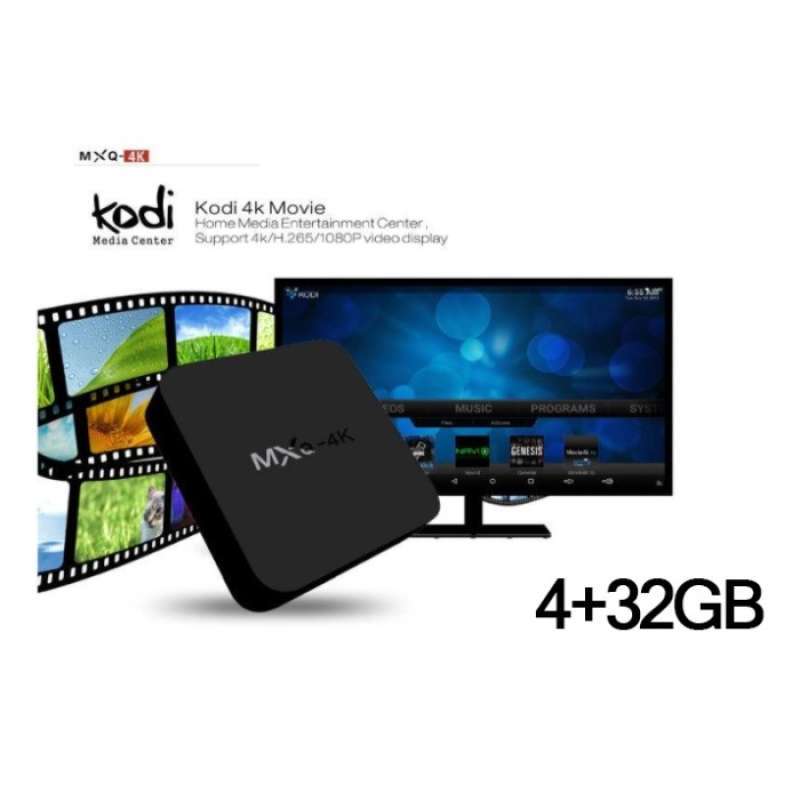 Jual android tv box 2+16gb mxq pro pointer keyboard 4k internet smart ...