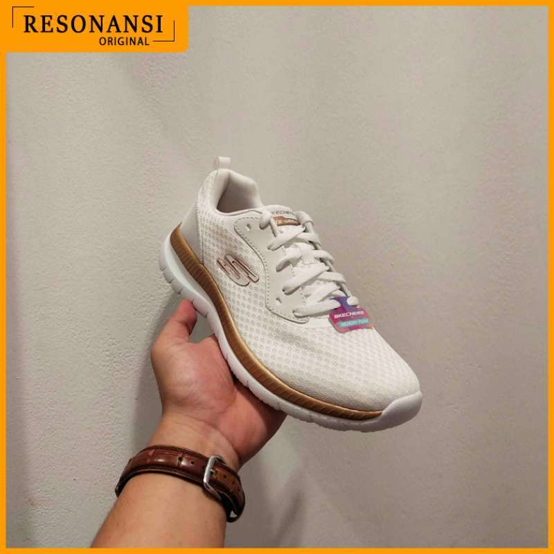 Jual SEPATU WANITA TERBARU SKECHERS ORIGINAL BOUNTIFUL PUTIH EMPUK ...