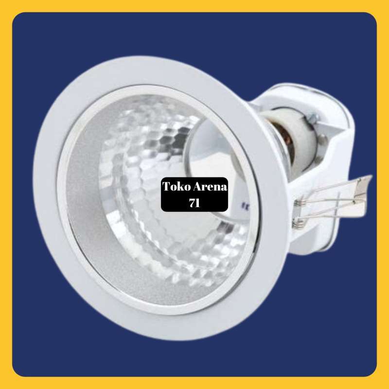 Jual Fitting Lampu Rumah Downlight Philips Warna Silver Warna Putih ...