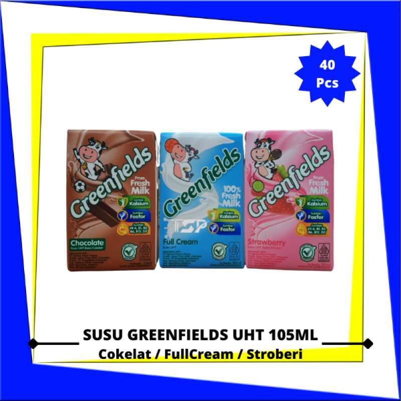 Jual Susu Greenfields UHT Varian Rasa 105ml x 40 pcs (1 Karton) - FullCream di Seller Toko Susu ...