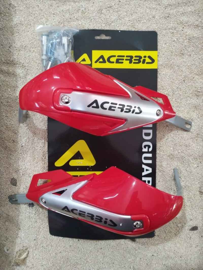 Promo Handguard Motor Bahan Besi Merk Acerbis Warna Merah List Merah ...