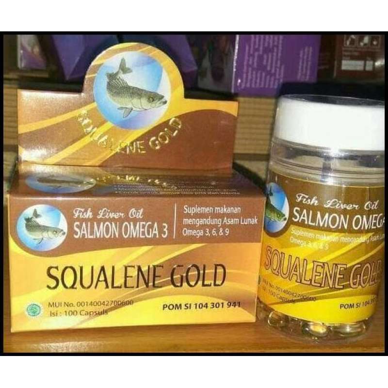 Jual Squalen Gold / Fish Liver Oil Salmon Omega 3 Squalene Gold -box ...