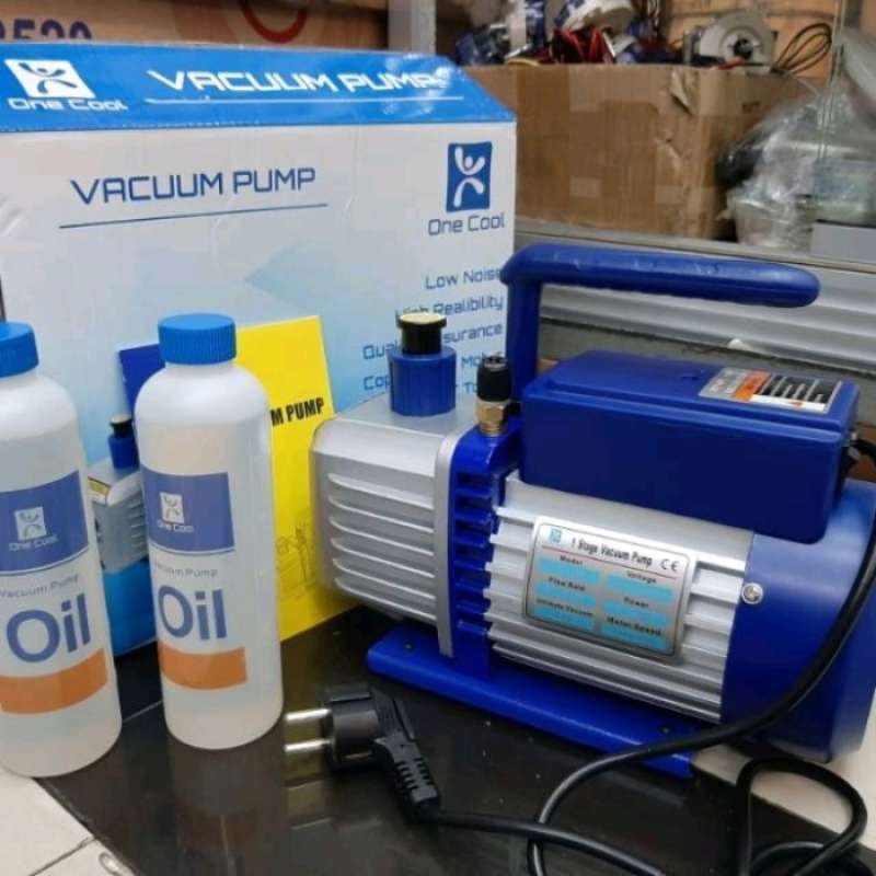 Jual vacum pump ac pompa vakum pakum ac alat fakum ac 1/4 HP one cool ...