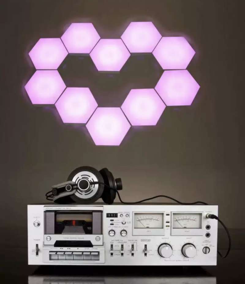 Promo Led hexagonal with app and remote control RGB lampu hias Diskon ...