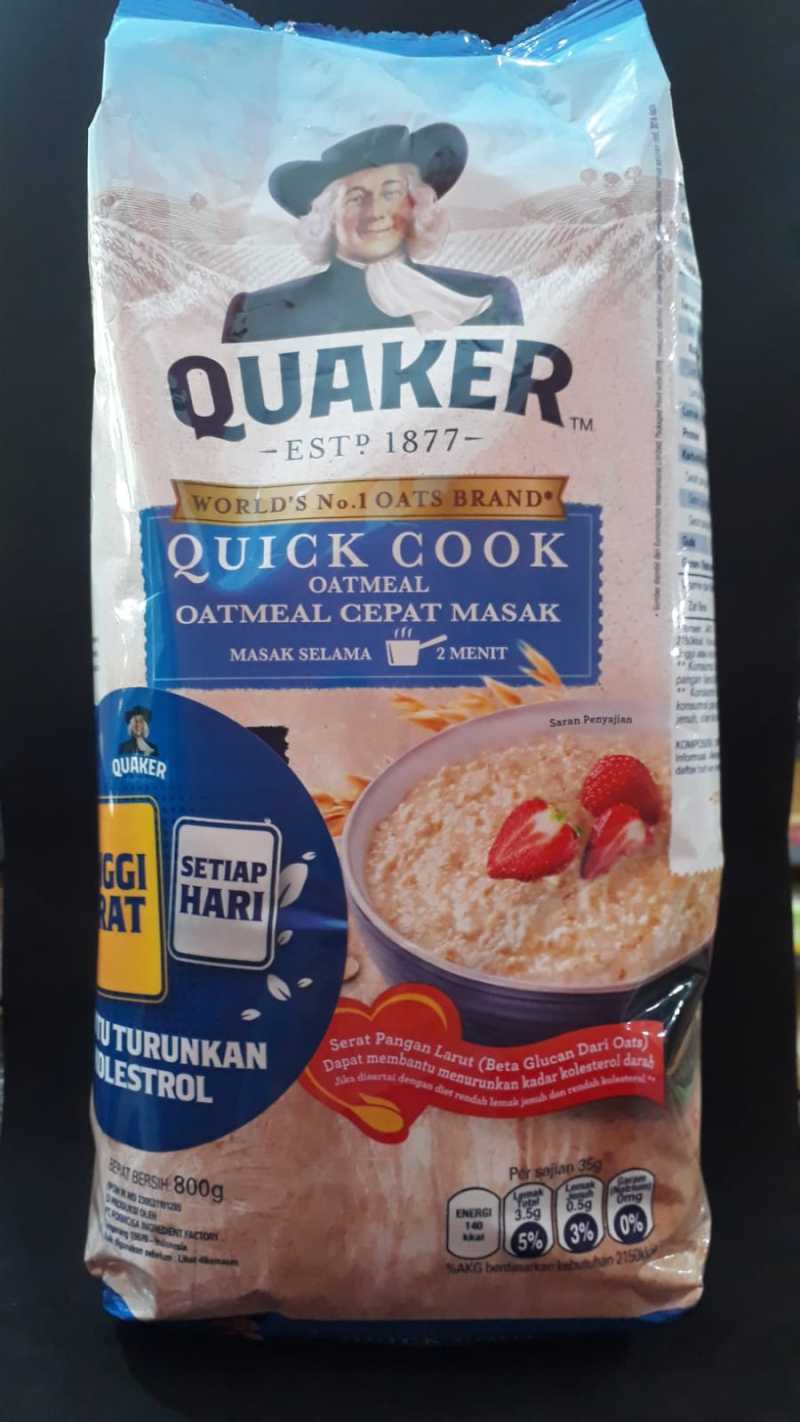 Jual QUAKER QUICK COOK OATMEAL 800G di Seller rojamart_dailyneeds ...
