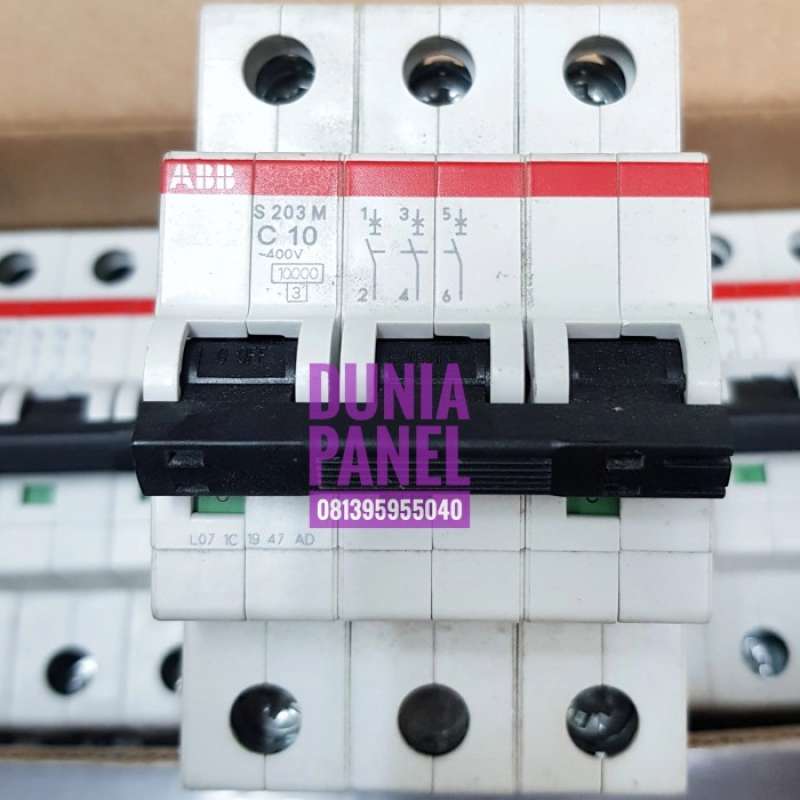 Promo MCB ABB 3PHASE 10A S203M 10KA TIPE BARU MCB SNI S 203M MCB 3POLE 10A Diskon 23% di Seller ...