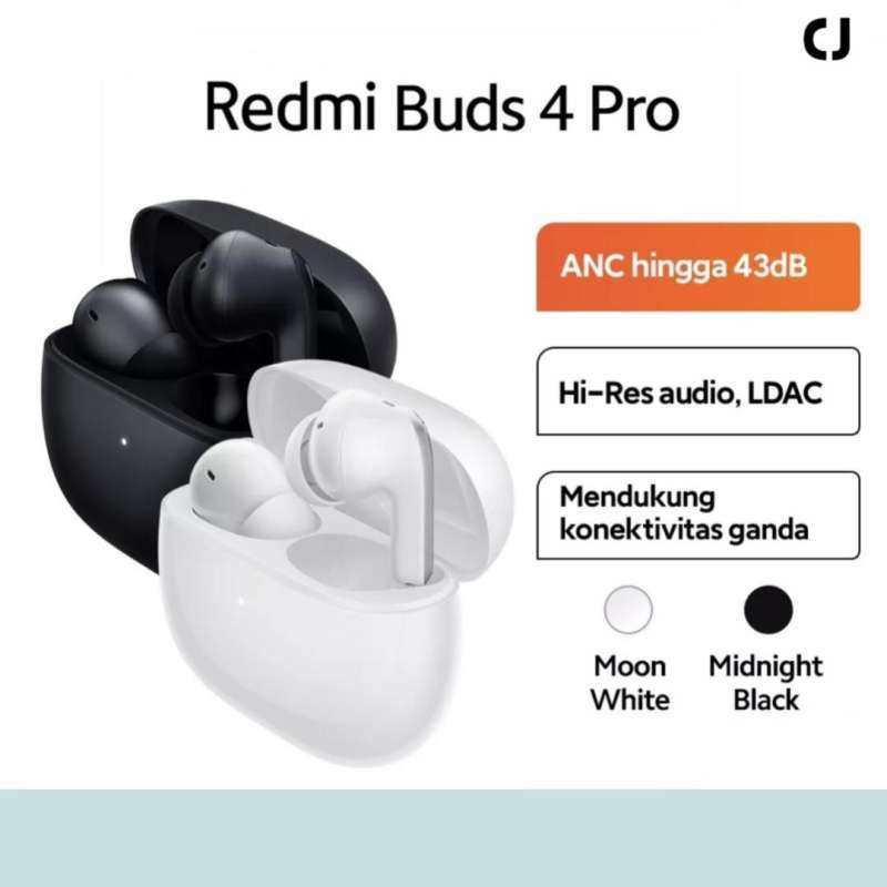 Jual Xiaomi Redmi Buds 4 Pro ANC 43dB Hi-Res audio LDAC Konektivitas ...