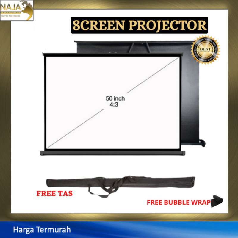 Promo Layar Proyektor Lipat 50 Inch | Table Screen Projector Portable ...