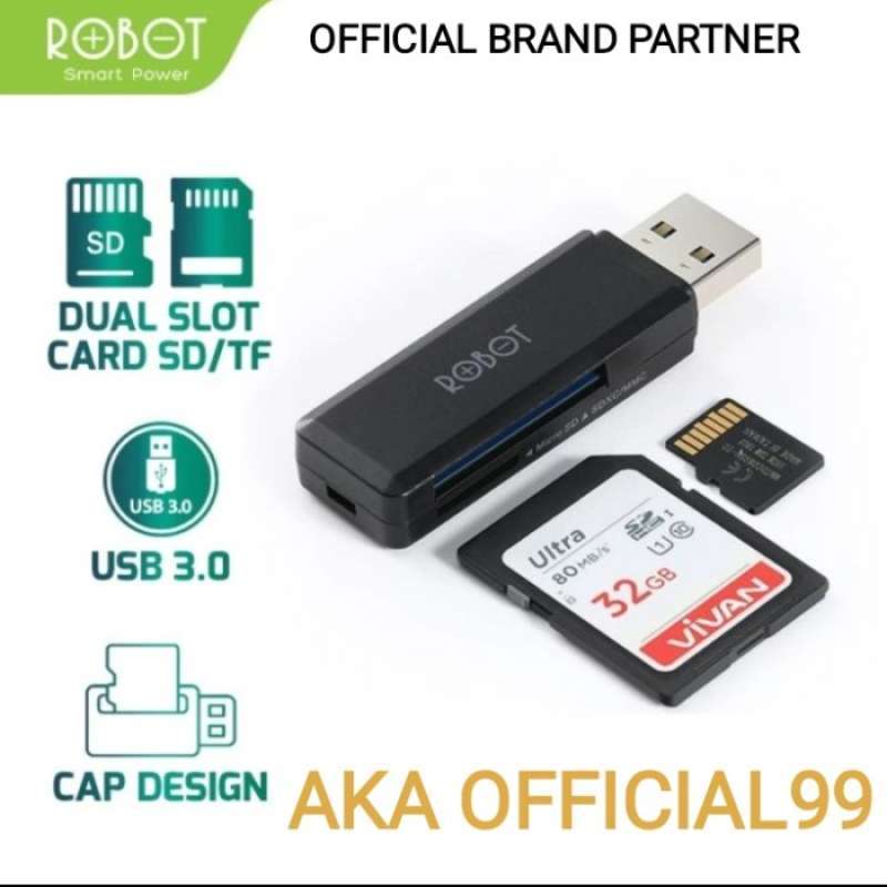 Promo Usb Card Reader Robot Cr102 Pembaca Kartu Microsd Dan Mmc Diskon ...