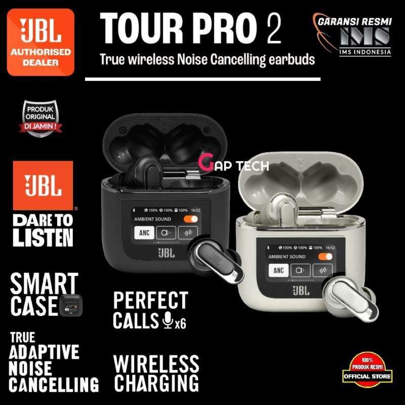Jual JBL TOUR PRO 2 / PRO2 True Wireless ANC Earbuds TWS with Smart ...