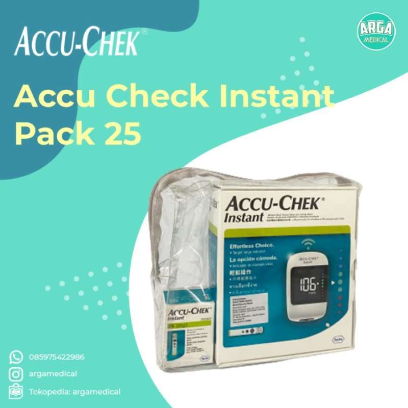 Jual Accu-chek Instant Meter New Family Pack + Strip Instant 25's Di ...