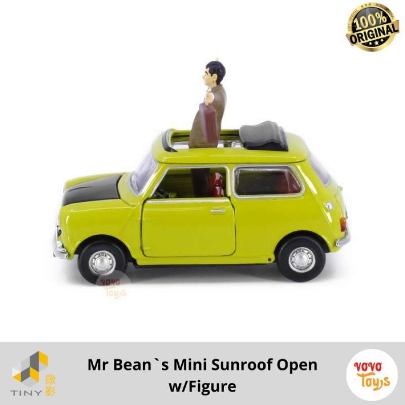 Jual Tiny Diecast Mr Bean Mini Sunroof Open W/figure Mini Cooper Di ...