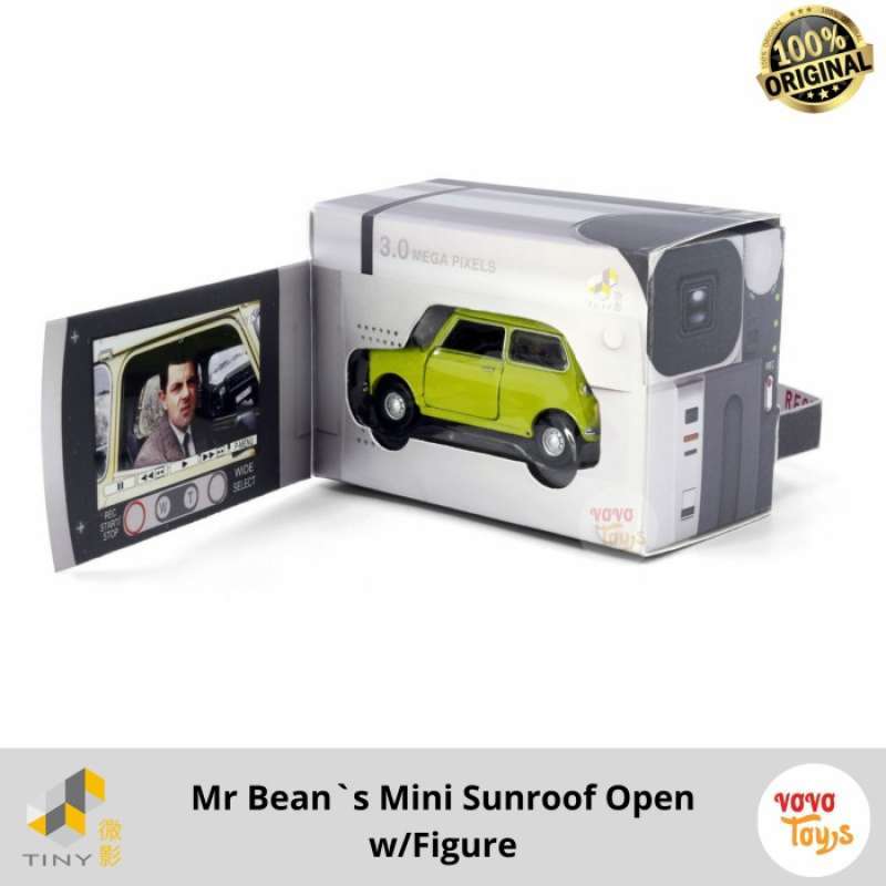 Jual Tiny Diecast Mr Bean Mini Sunroof Open W/figure Mini Cooper Di ...