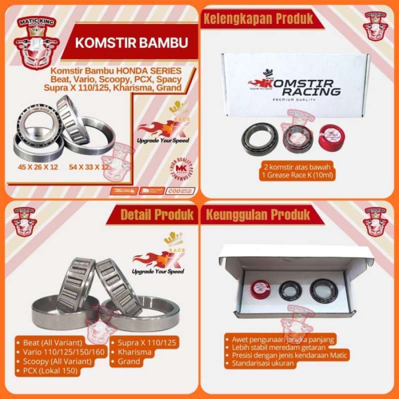 Promo Komstir Comstir Motor Racing Bambu Honda Vario Beat Scoopy Genio ...