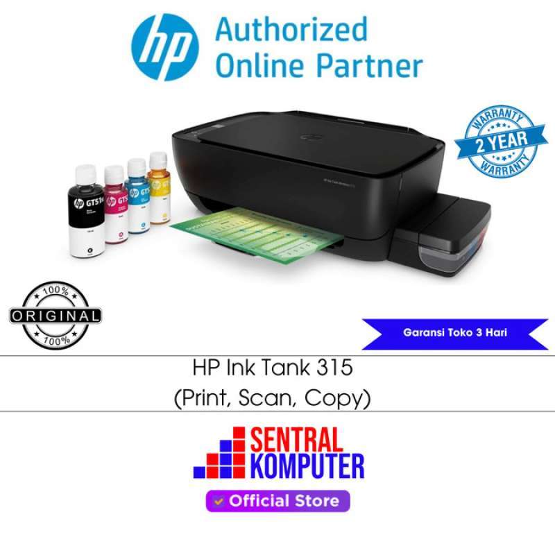 Jual Printer Hp Ink Tank 315 (print, Scan, Copy) Di Seller Tunnel Store ...
