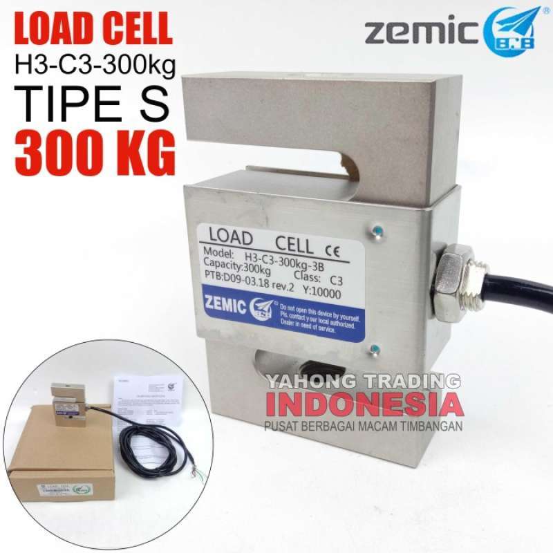 Promo Load Cell ZEMIC H3 C3 300kg Tipe S Loadcell Sensor Timbangan Digital - Multivariasi ...