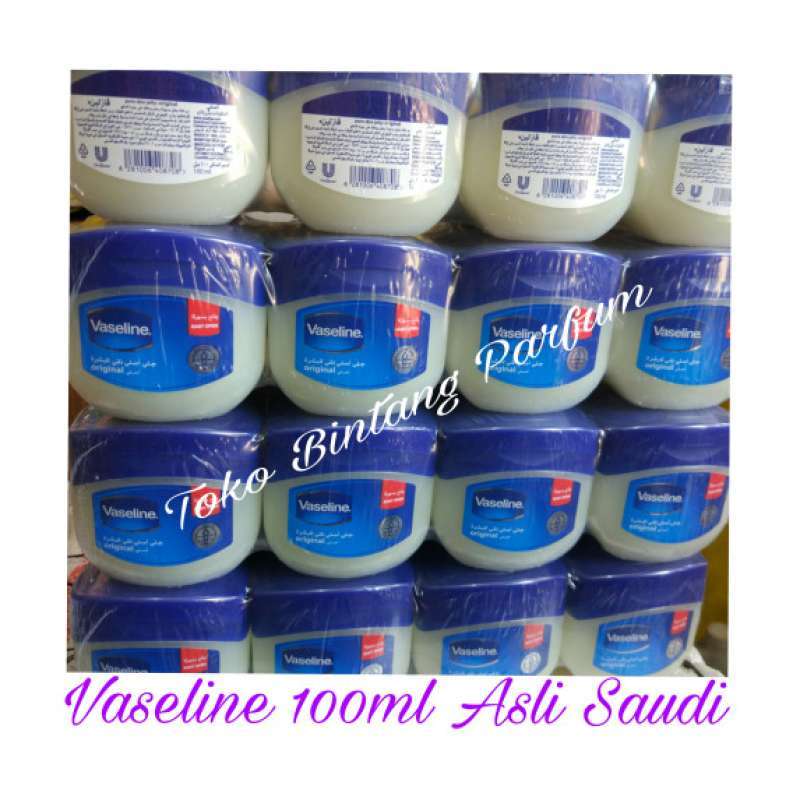 Promo Vaseline Pure Petroleum Jelly 100ml Original Arab Saudi Diskon 20 ...