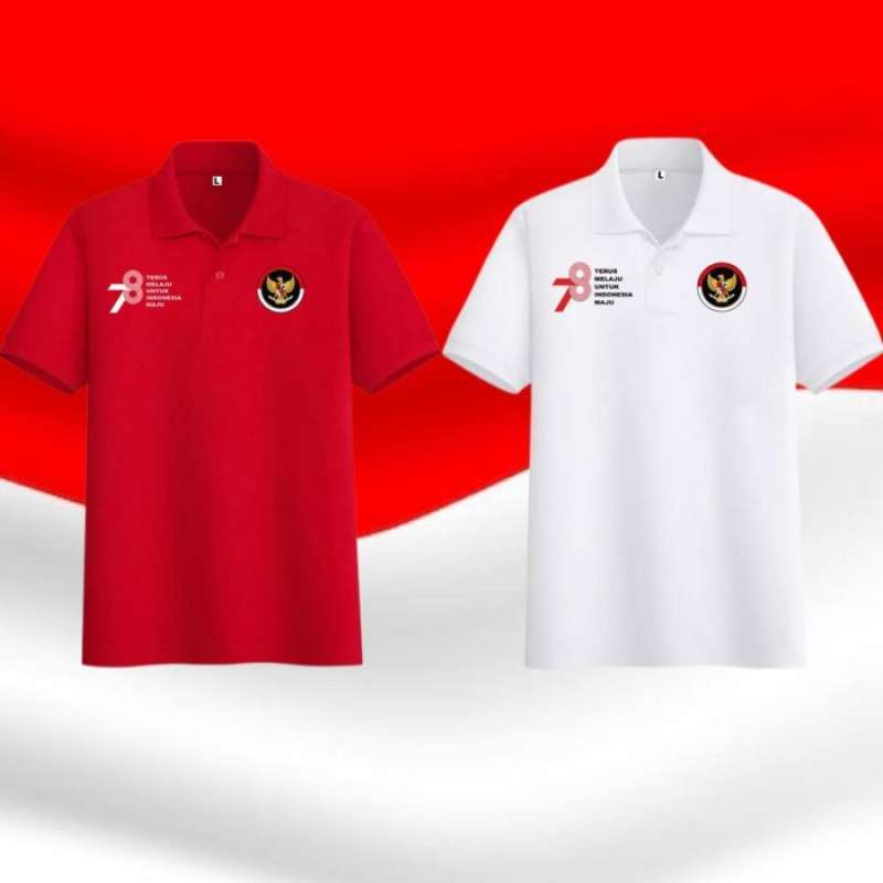 Jual Kaos Polo merah putih hari KEMERDEKAAN 17 AGUSTUS HUT RI se INDONESIA di Seller Jamica ...