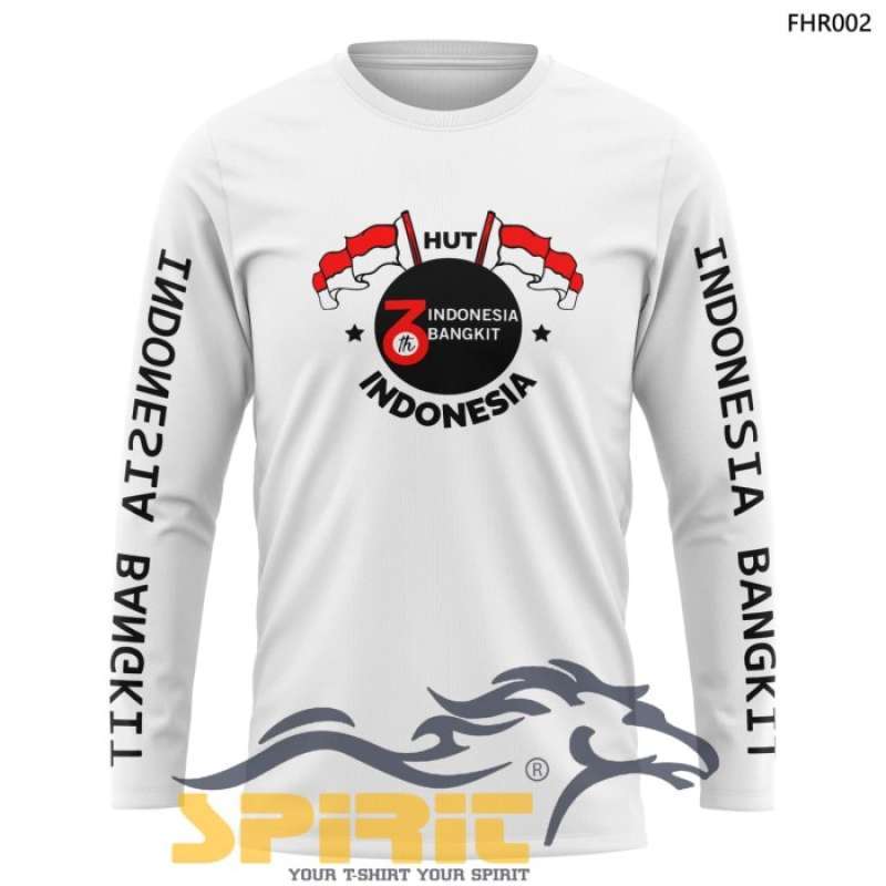 Jual KAOS 17 AGUSTUS DIRGAHAYU KEMERDEKAAN INDONESIA BANGKIT LENGAN PANJANG di Seller Paperindo ...