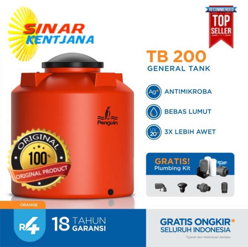 Promo Penguin Tangki | Toren | Tandon Air TB 200 2000 liter Diskon 23% ...