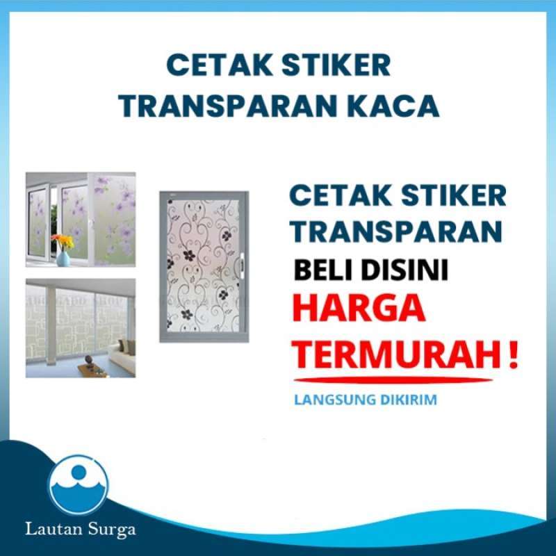 Promo Stiker Kaca Jendela Pintu Rumah Kamar Mandi 1 Meter Sticker Kaca ...