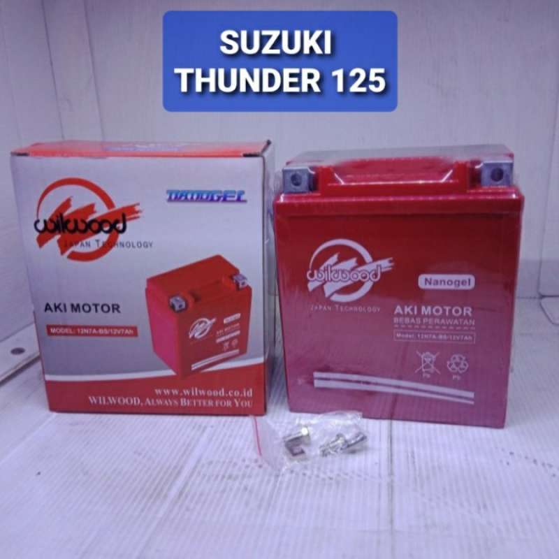 Promo Aki Accu Kering (12V7Ah Japan Tech) - Suzuki Thunder 125 Diskon ...